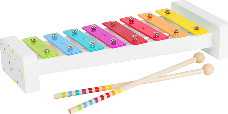 Xilófono de metal - Sus primeros instrumentos